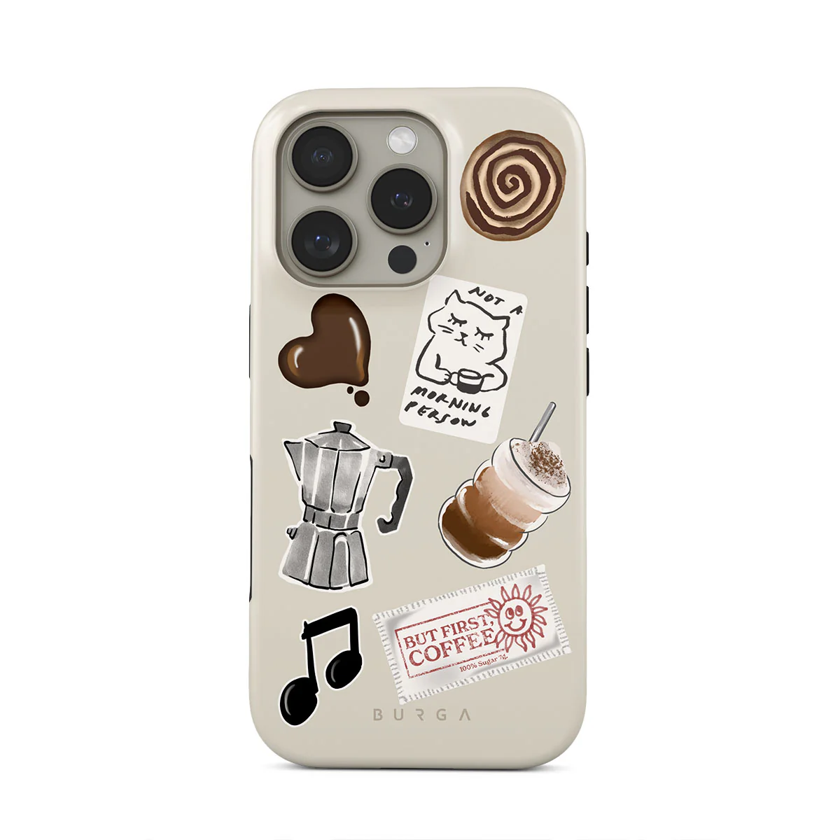 Burga Tough MagSafe Compatible Case For iPhone 16 Pro Max - Oat Milk ...