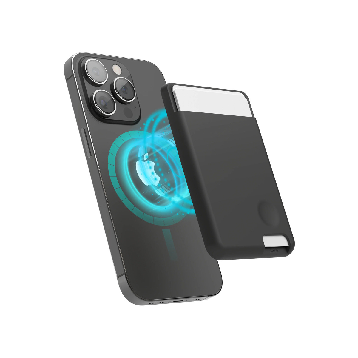 Elago Silicone MagSafe Compatible Card Pocket - Black - iDeal