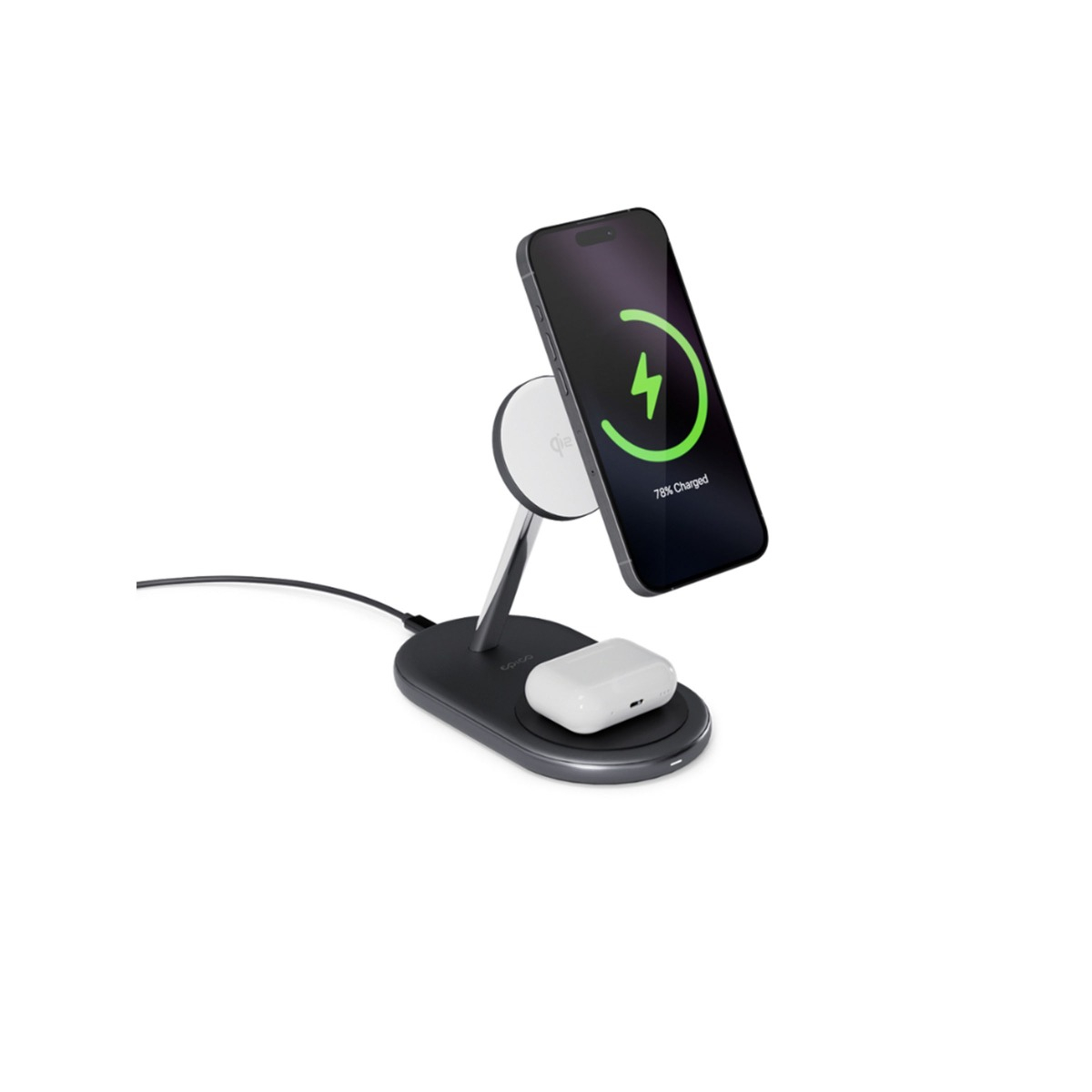 Epico UltraBase EX40 Qi2 MagSafe Compatible 2-in-1 Wireless Charging Stand - iDeal