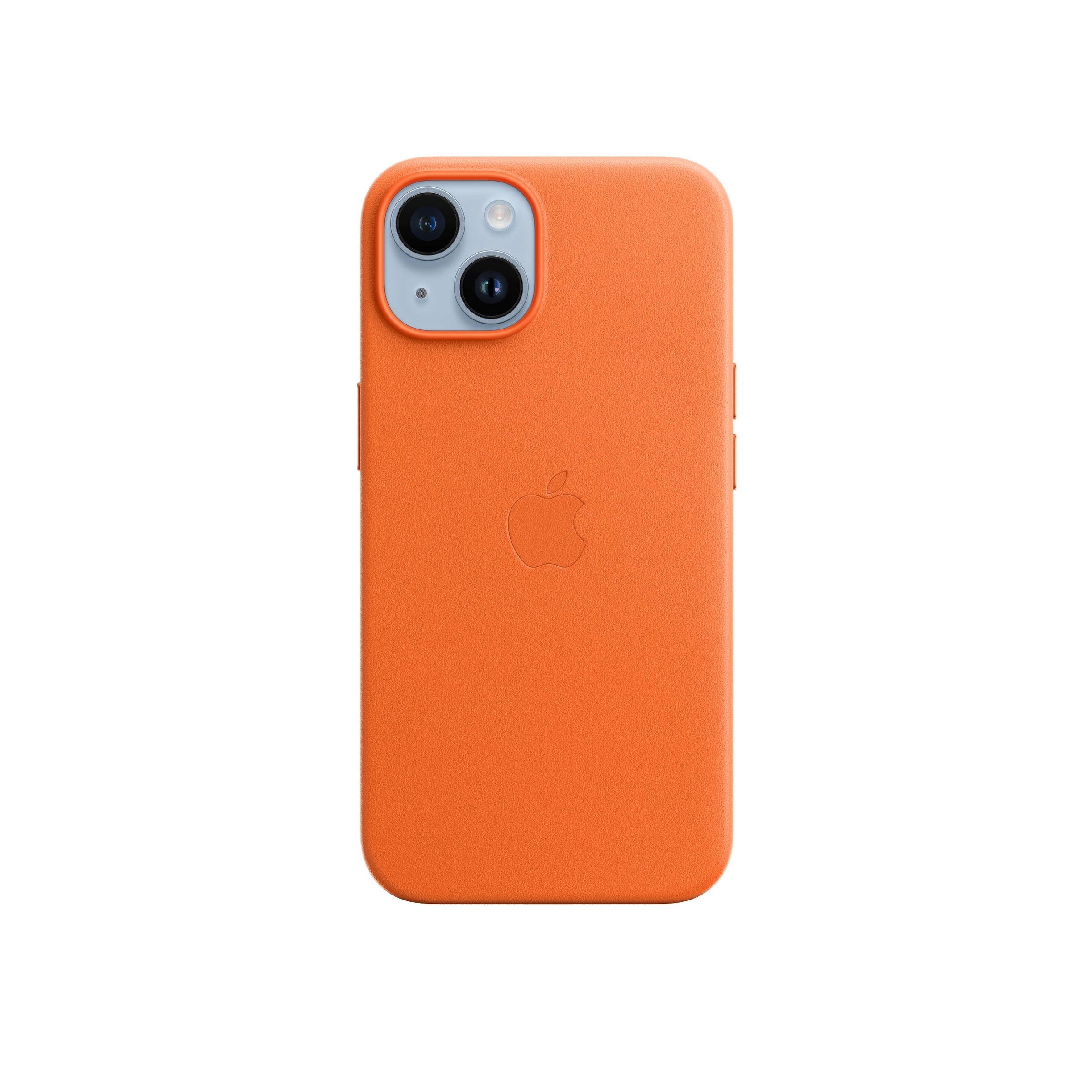 iPhone 14 Leather Case with MagSafe - Orange - iDeal